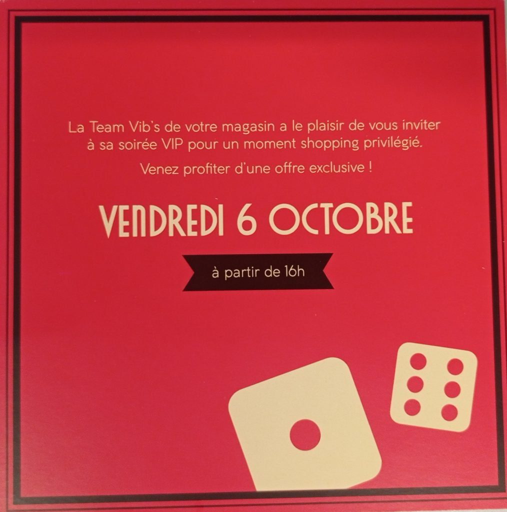 Vous êtes invité(e)s à la soirée VIP chez VIB's - Riom Sud | Votre ...